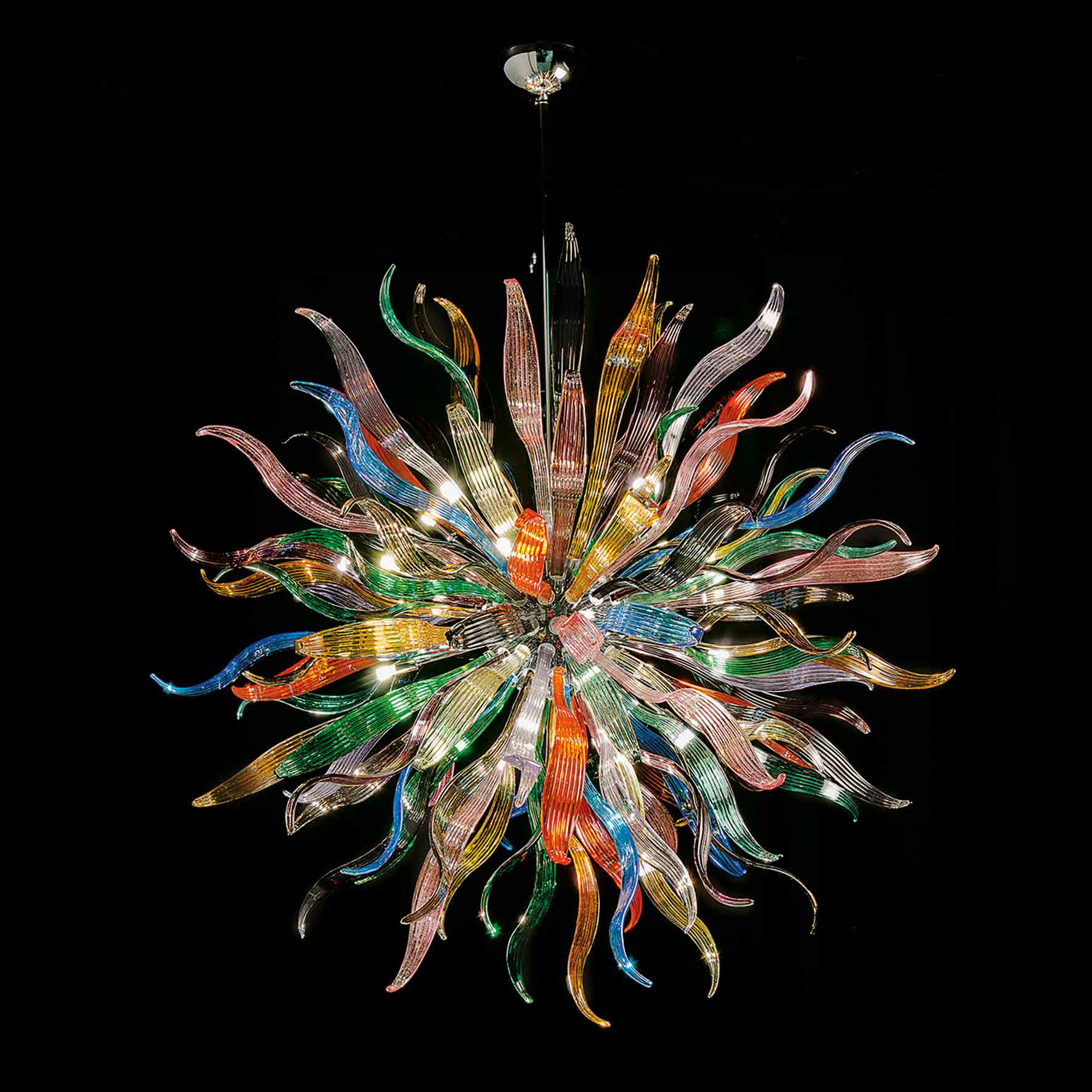 Dalia lampadario moderno in vetro di Murano | Lucevetro