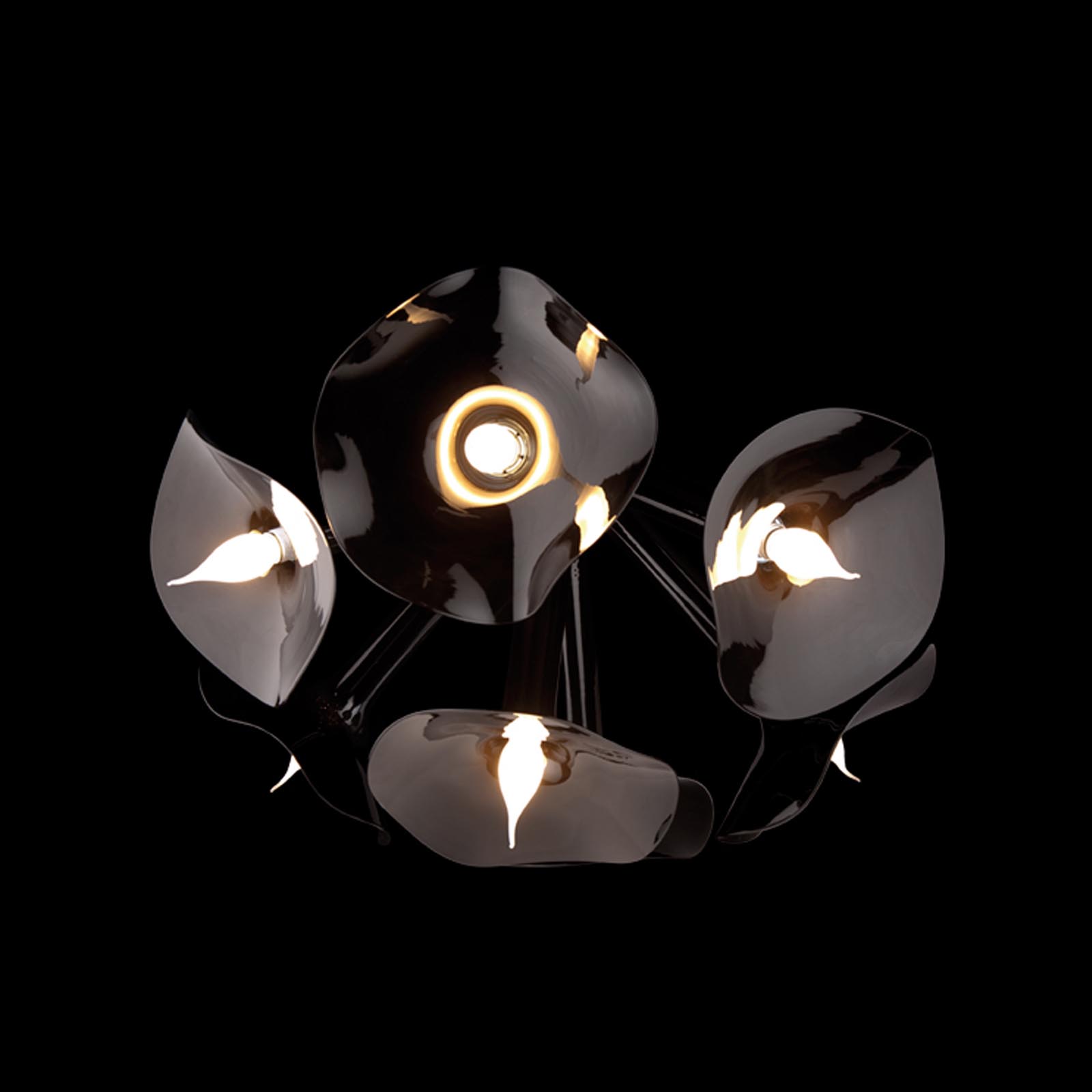 Anemone modern ceiling Murano blown glass | Lucevetro