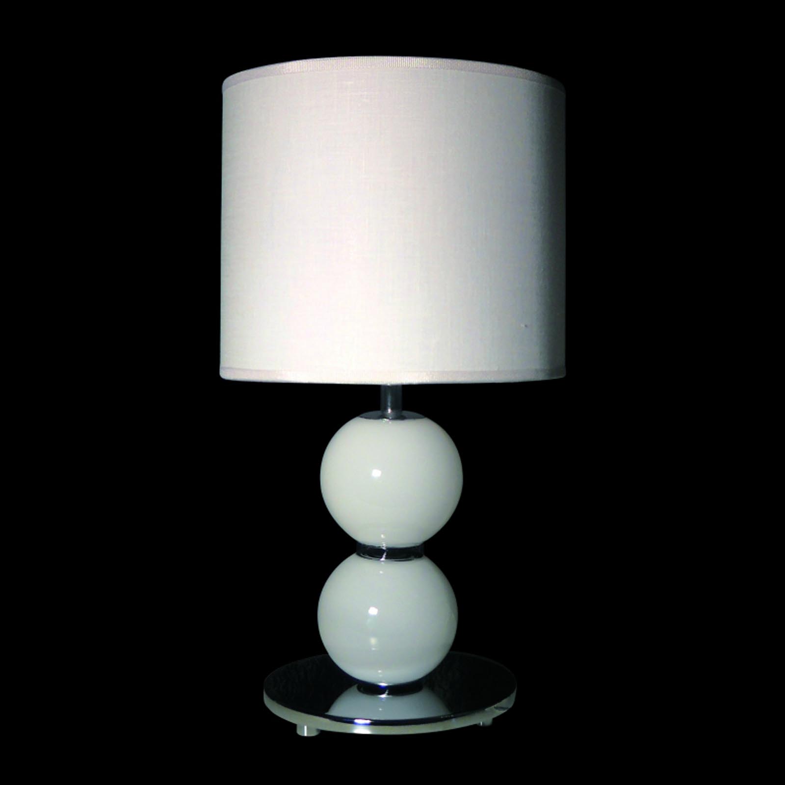 Small Silver table lamp Murano glass | Lucevetro