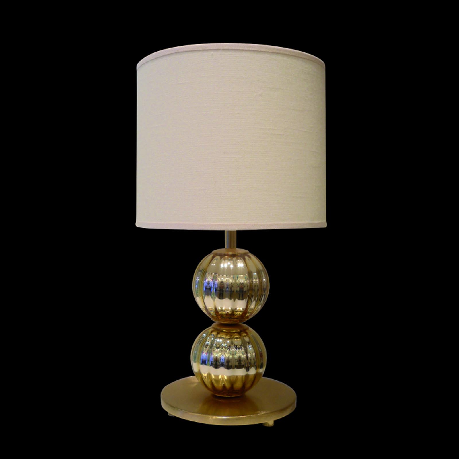 Small Silver table lamp Murano glass | Lucevetro