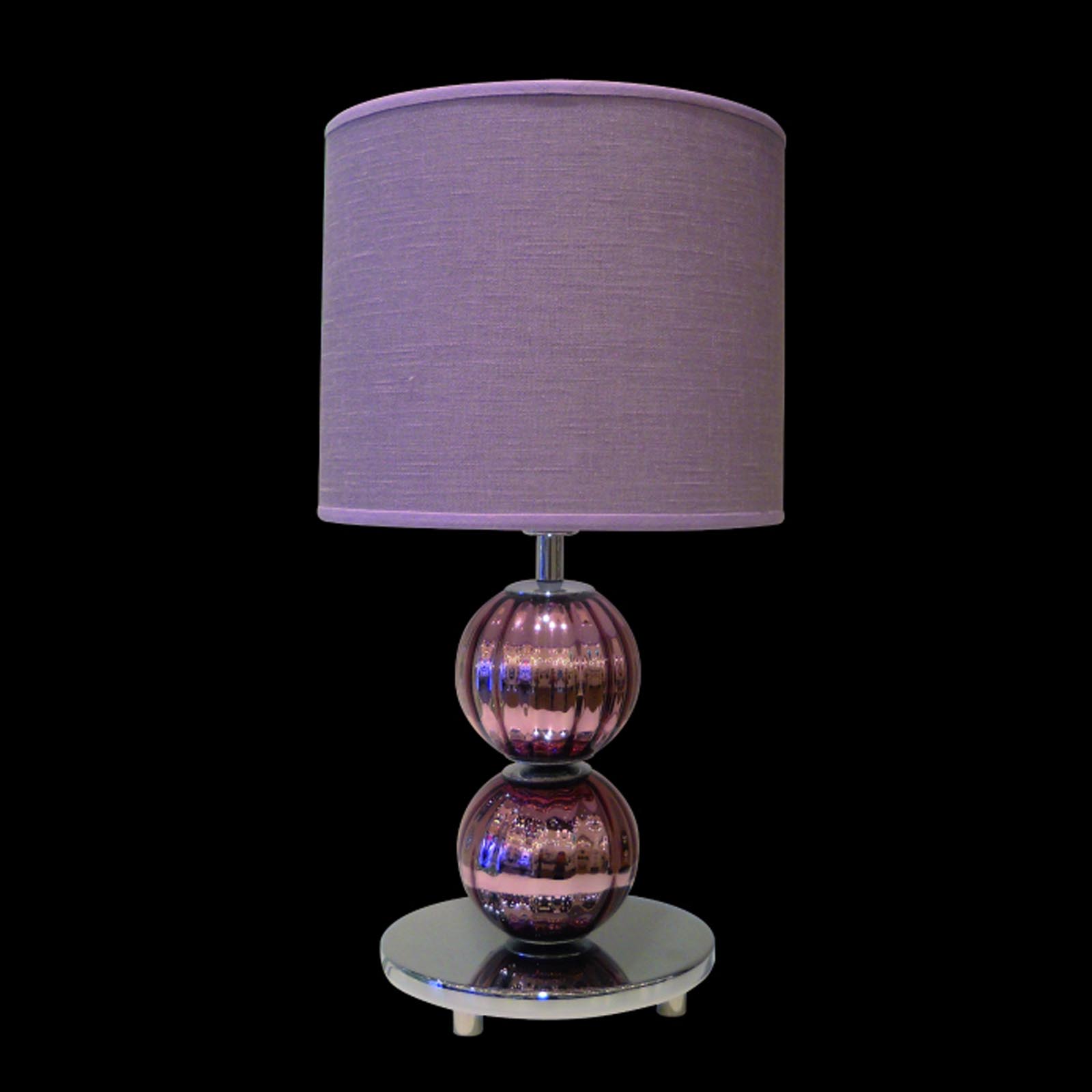 Small Silver table lamp Murano glass | Lucevetro
